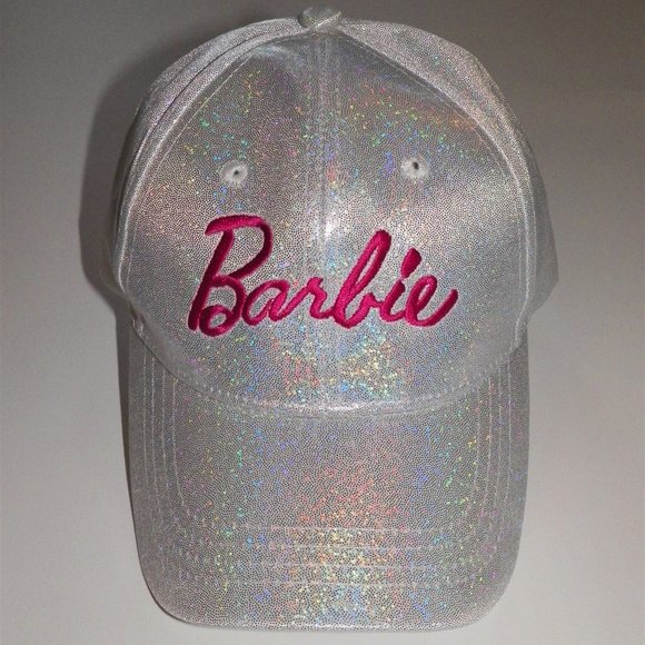 ReneeLily | Accessories | Barbie Embroidered Silver Glitter Baseball ...